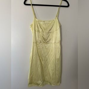 Zara | Dresses | Yellow Mini Dress Super Cute With Corset Style Top ...